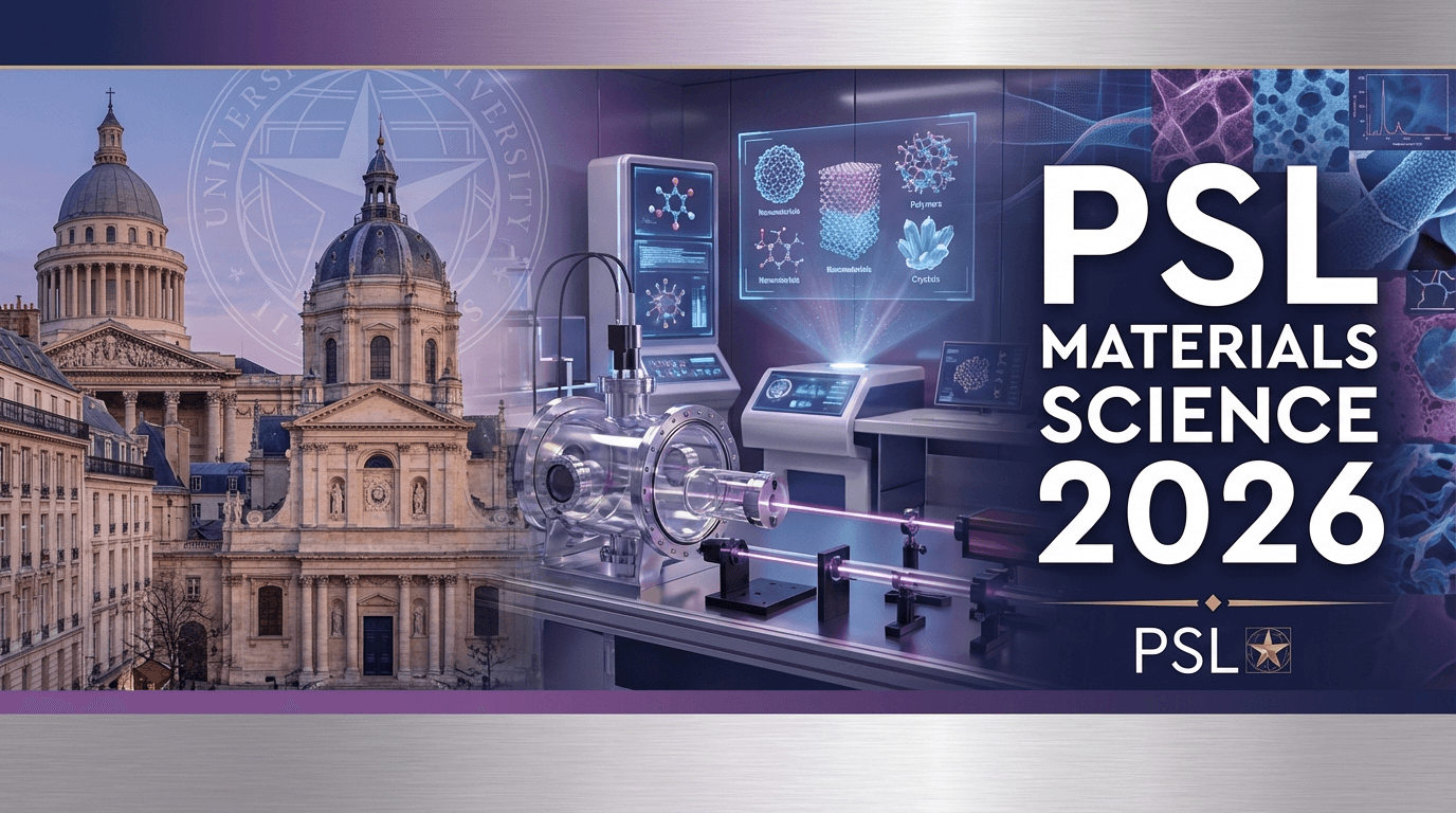 PSL University Master Materials Science and Engineering...
